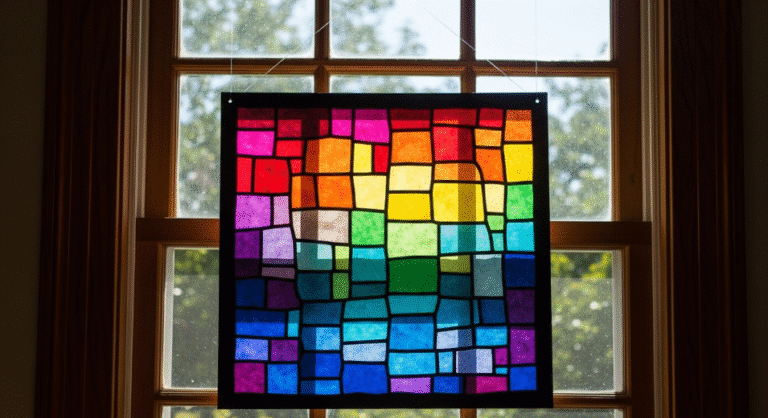 Simple and Fun Tissue Paper Stained Glass Crafts for All Ages