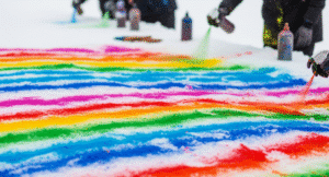 Create Colorful Snow Art with Easy DIY Snow Paint for Kids